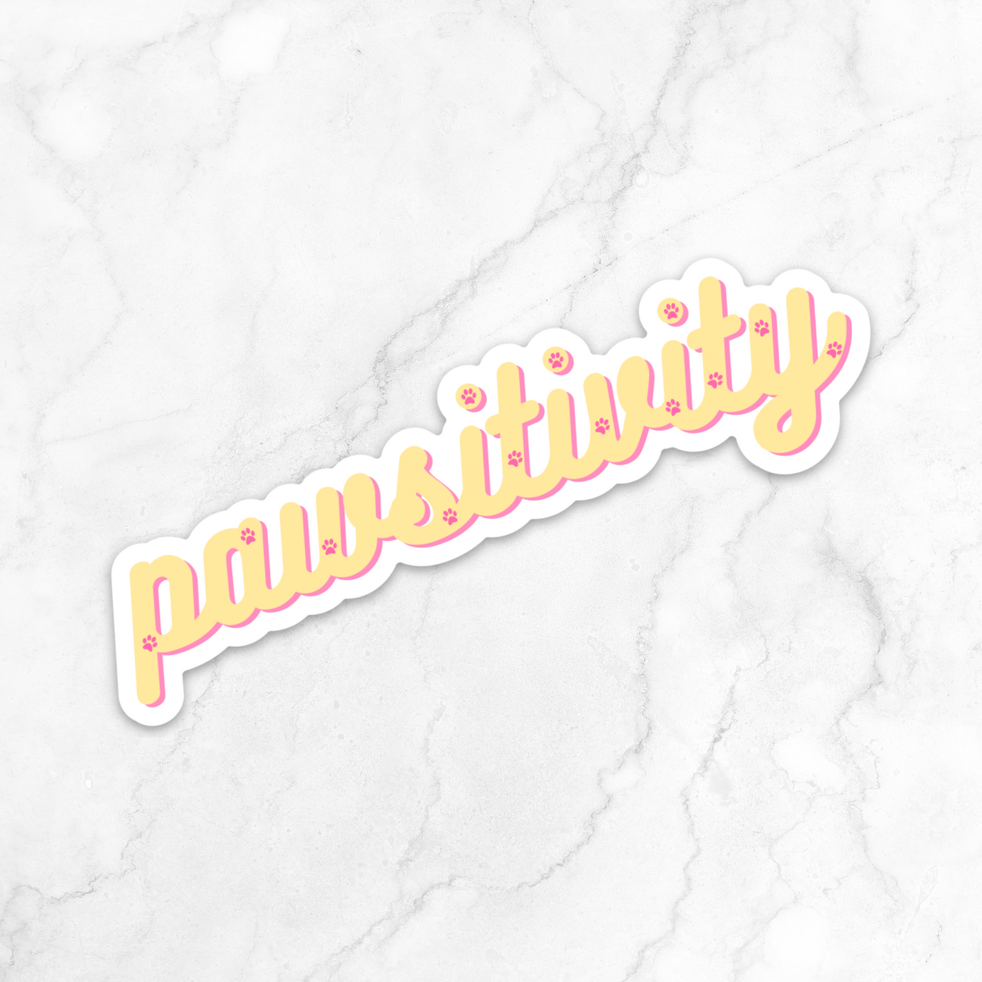 Pawsitivity Vinyl Sticker - Monty's Cornstarch Poop Bags Canada – Monty ...